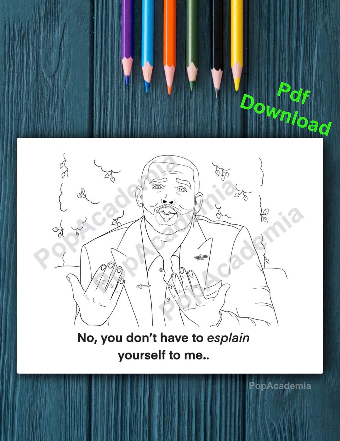 90 Day Fiancé, 1 Coloring Page, Printable Pdf/ Rob 90 Day Fiancé, 8 ...