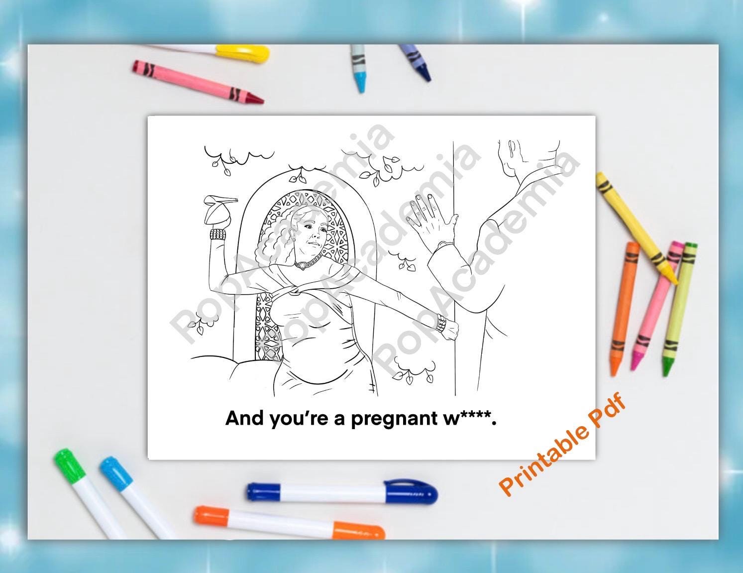 90 Day Fiancé, 1 Coloring Page, Printable Pdf/ Jasmine 90 Day Fiancé, 8 ...