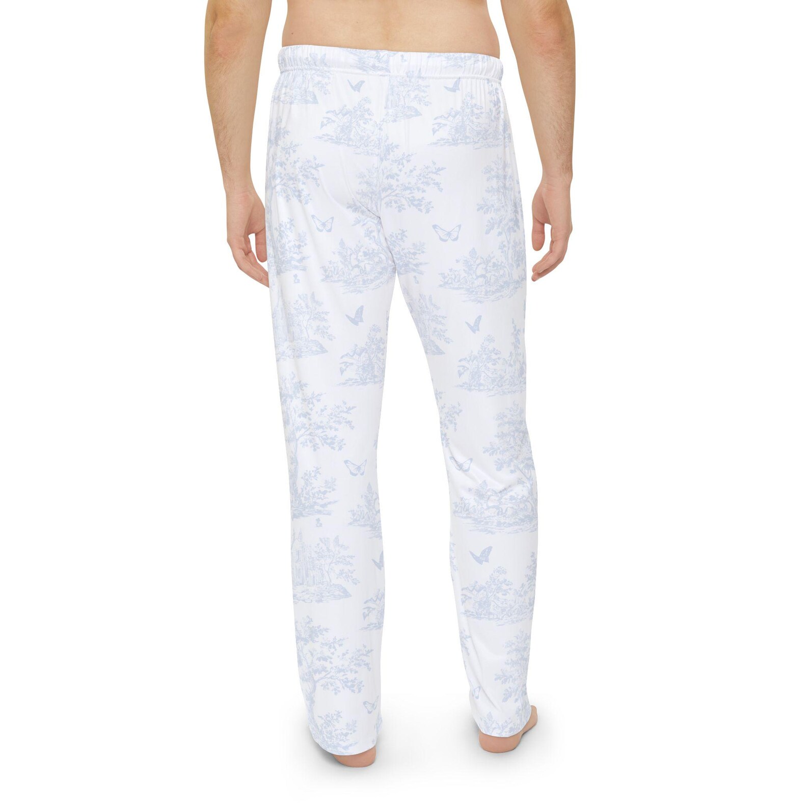Light Blue Men's Toile Pajama Pants! Toile De Jouy Pjs, Toile Pants ...