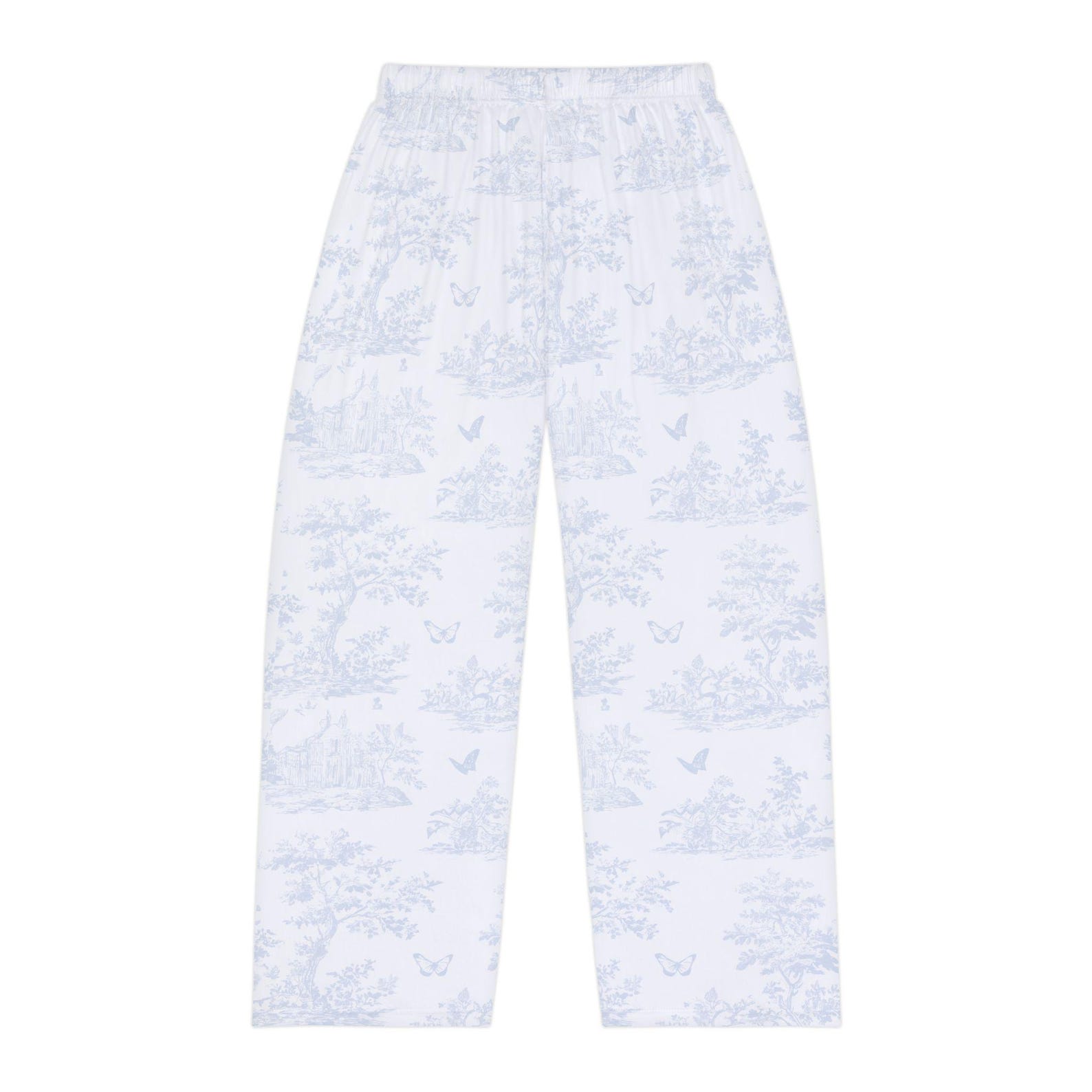 Light Blue Men's Toile Pajama Pants! Toile De Jouy Pjs, Toile Pants ...