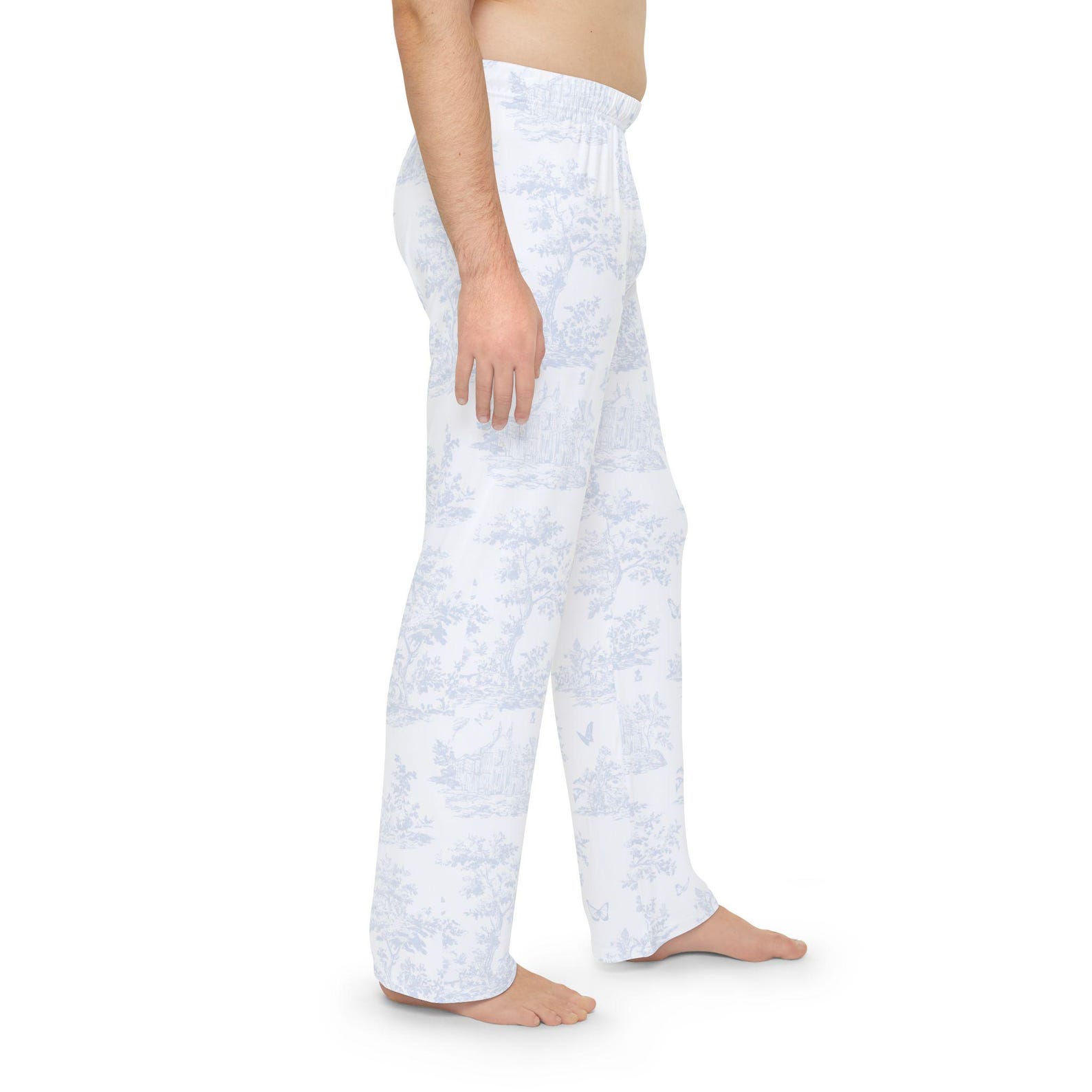 Light Blue Men's Toile Pajama Pants! Toile De Jouy Pjs, Toile Pants ...
