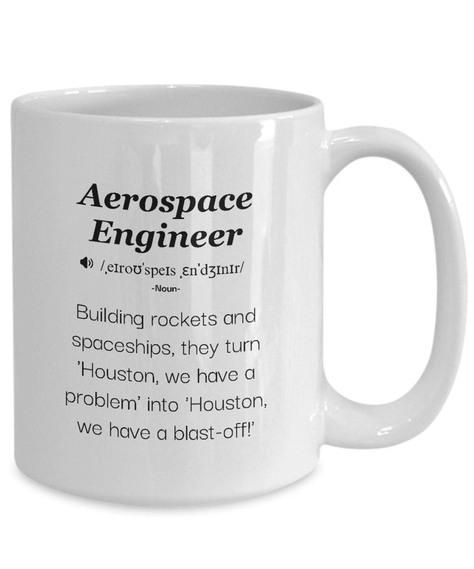 Aerospace Engineer Definition Coffee Mug, Gift Idea for Aerospace ...