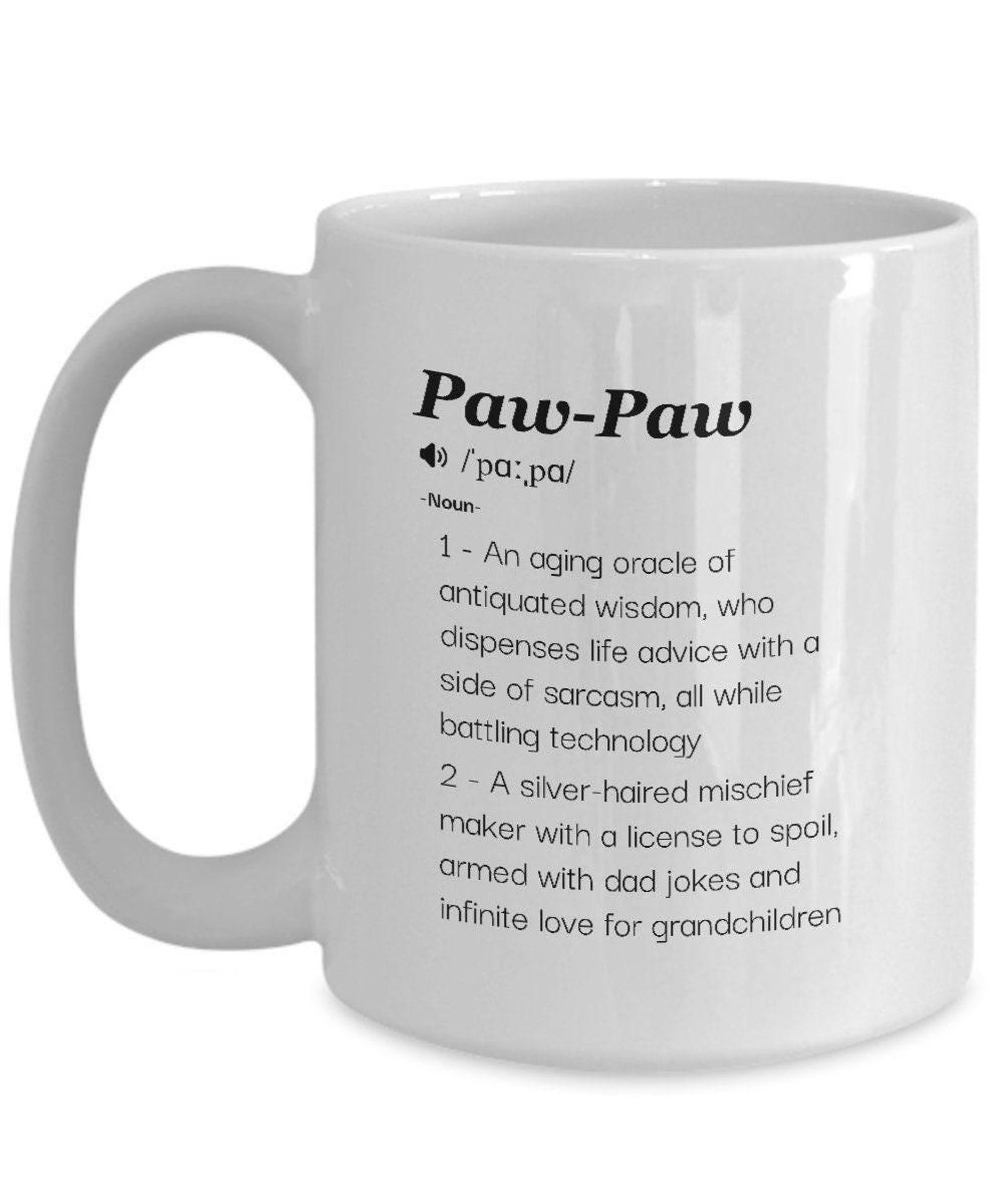 Paw-paw Mug, Definition Mugs, Paw-paw Novelty Mug, Paw-paws Birthday ...