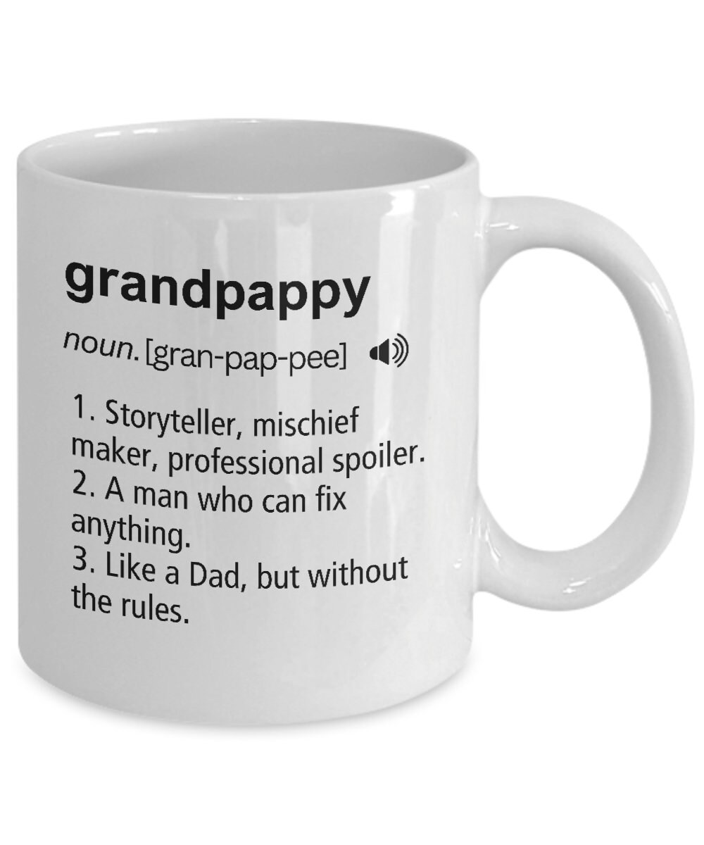 Grandpappy Mug, Gift From Granddaughter, Promoted to Grandpappy ...