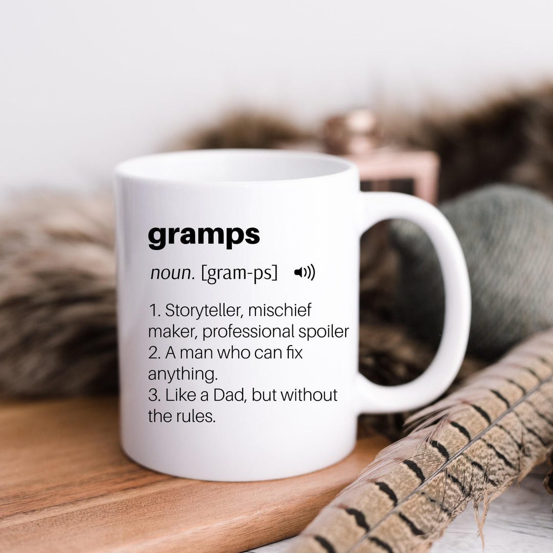 Gramps Mug, Gramps Cup, Definition Mugs, Mug for Gramps, Gramps Gift ...