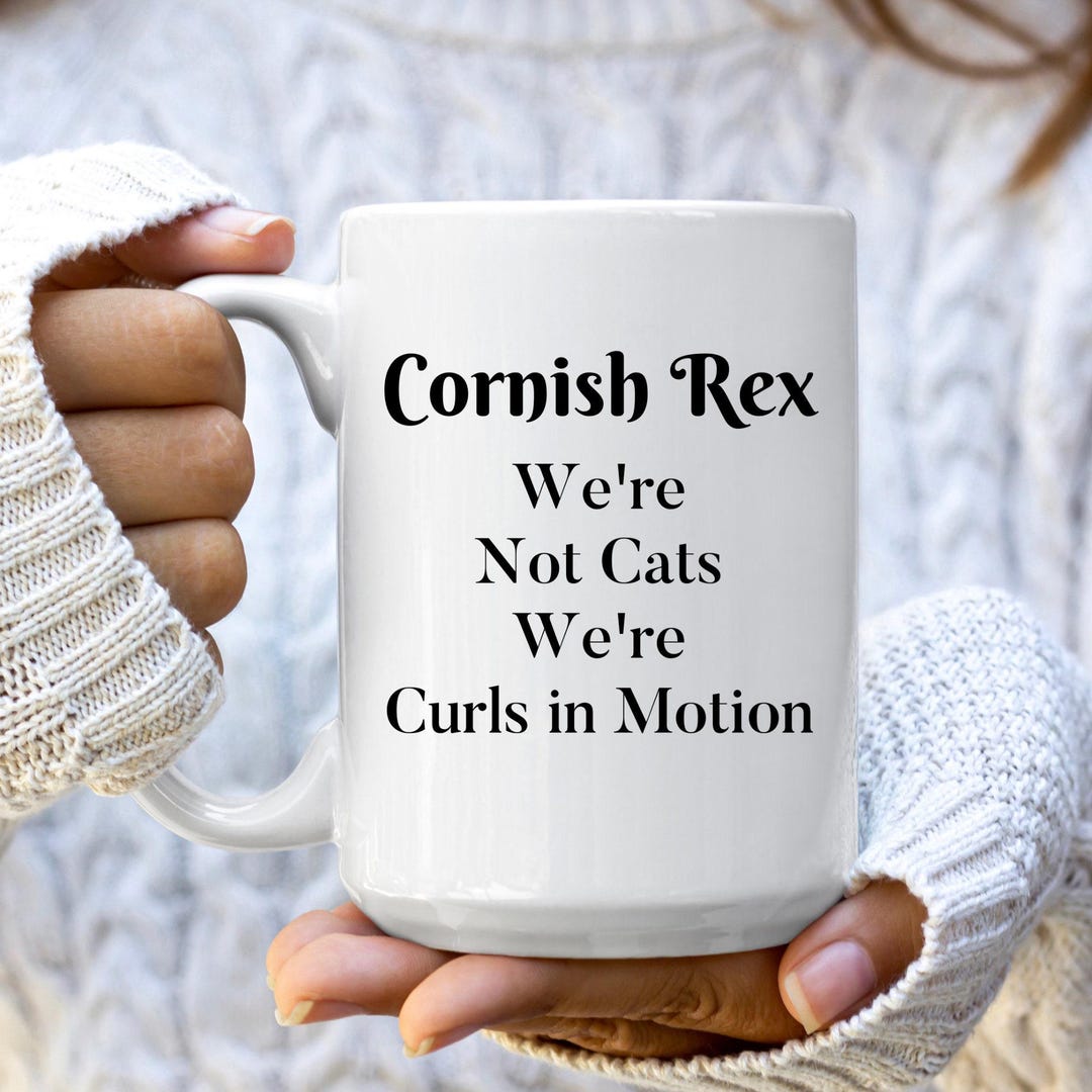 Cornish Rex Coffee Mug, Cat Breed Cup for Cat Lover, Gift Idea for ...