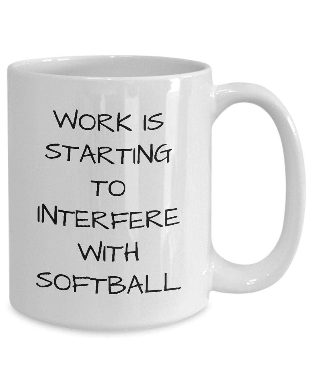 Softball Coffee Mug, Softball Enthusiast Cup, Gifts for Softball Player ...