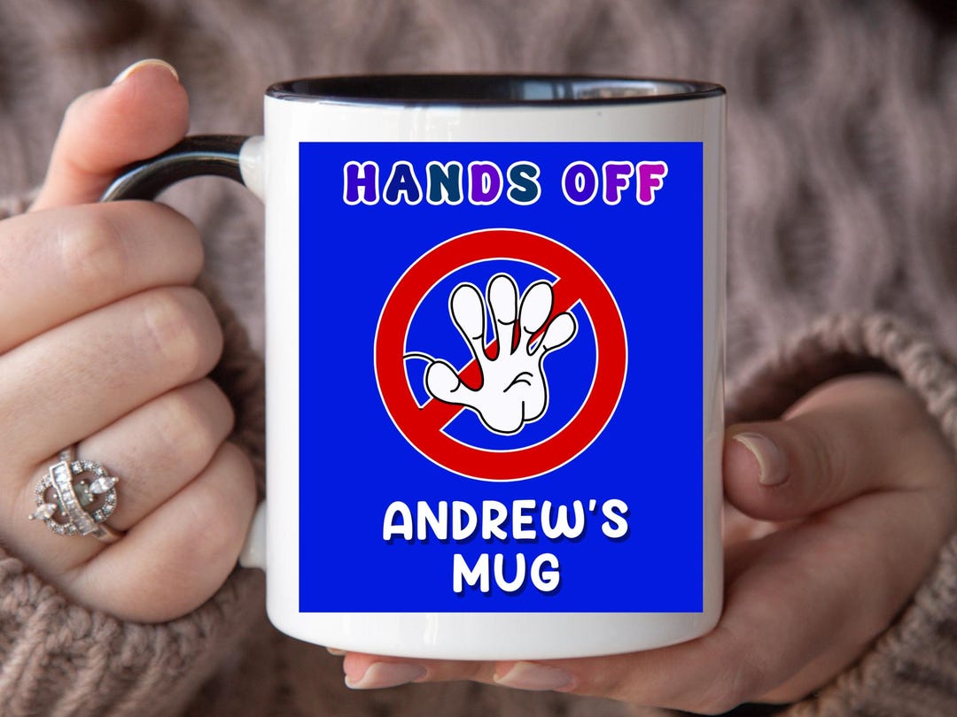 Gift for Coworker, Hands off Mug, Funny Boss Coffee Mug, Custom Name ...