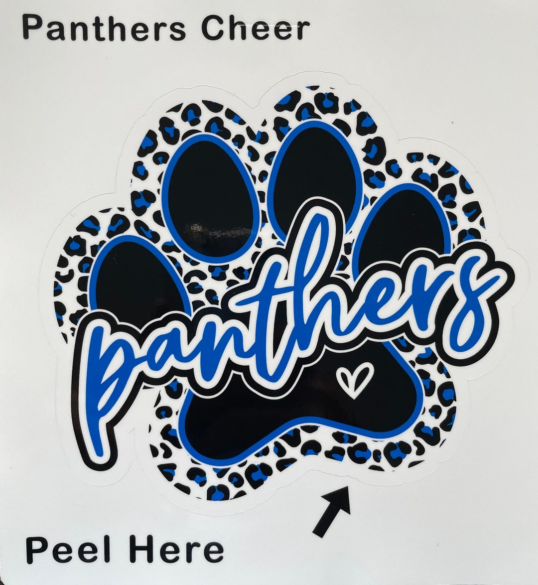 Panthers Paw Print - Etsy
