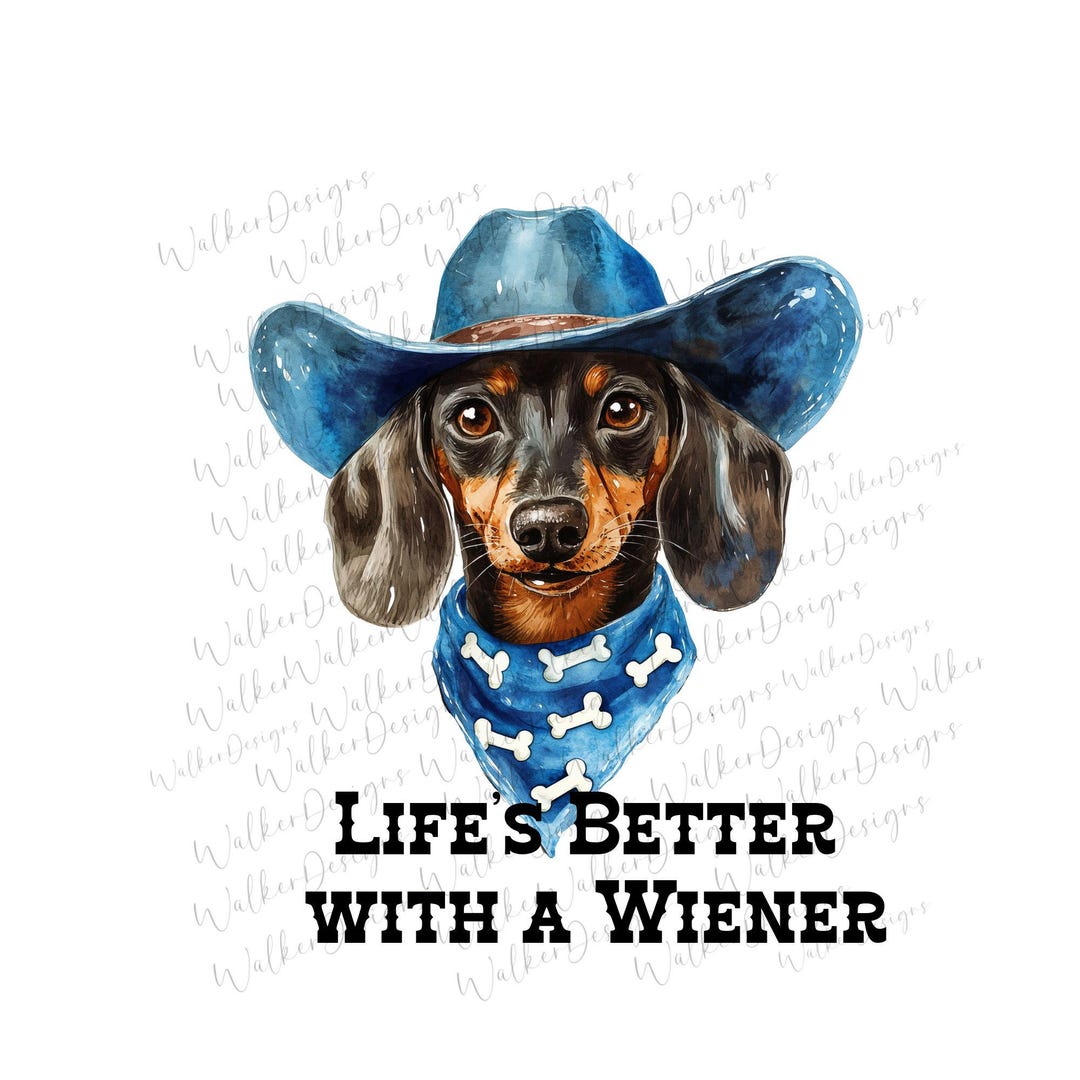 Dachshund PNG, Cowboy PNG, Dachshund Valentine, Doxie Valentine, Weiner ...