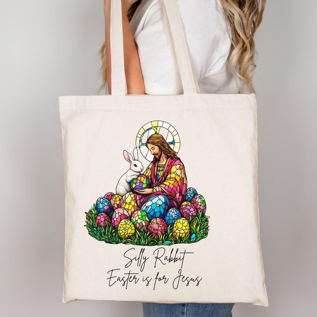 Silly Rabbit Easter is for Jesus PNG Digital Download Stain Glass Jesus ...