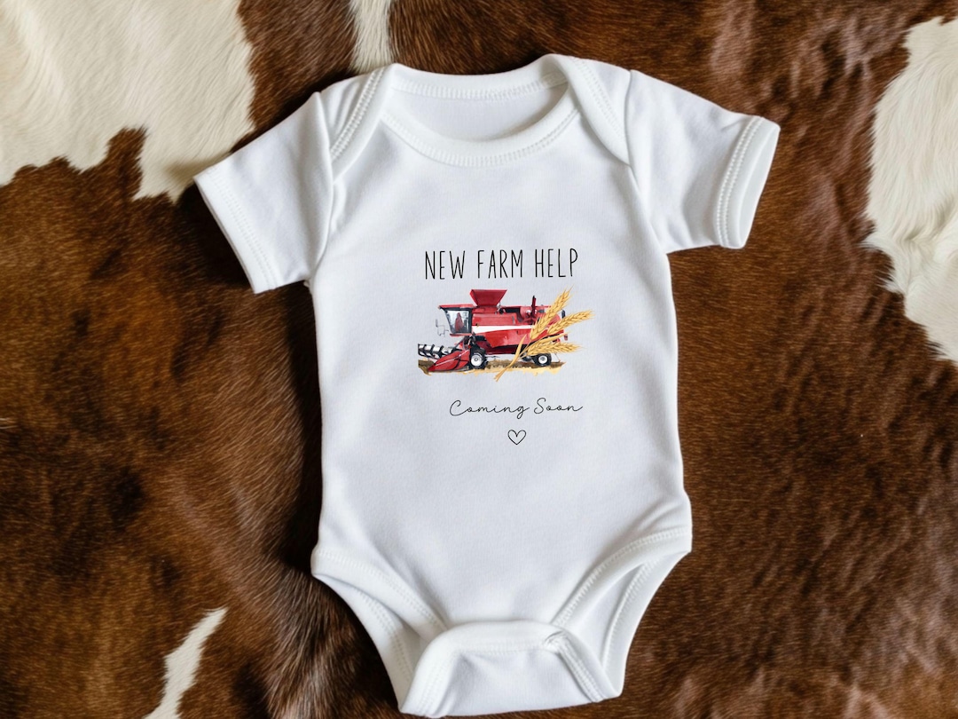 New Farm Help Baby Announcement, Combine, First Time Pregnant, Coming ...