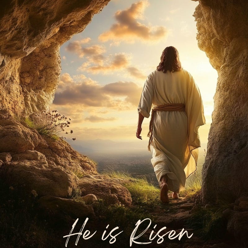 The He is Risen Clipart - Etsy