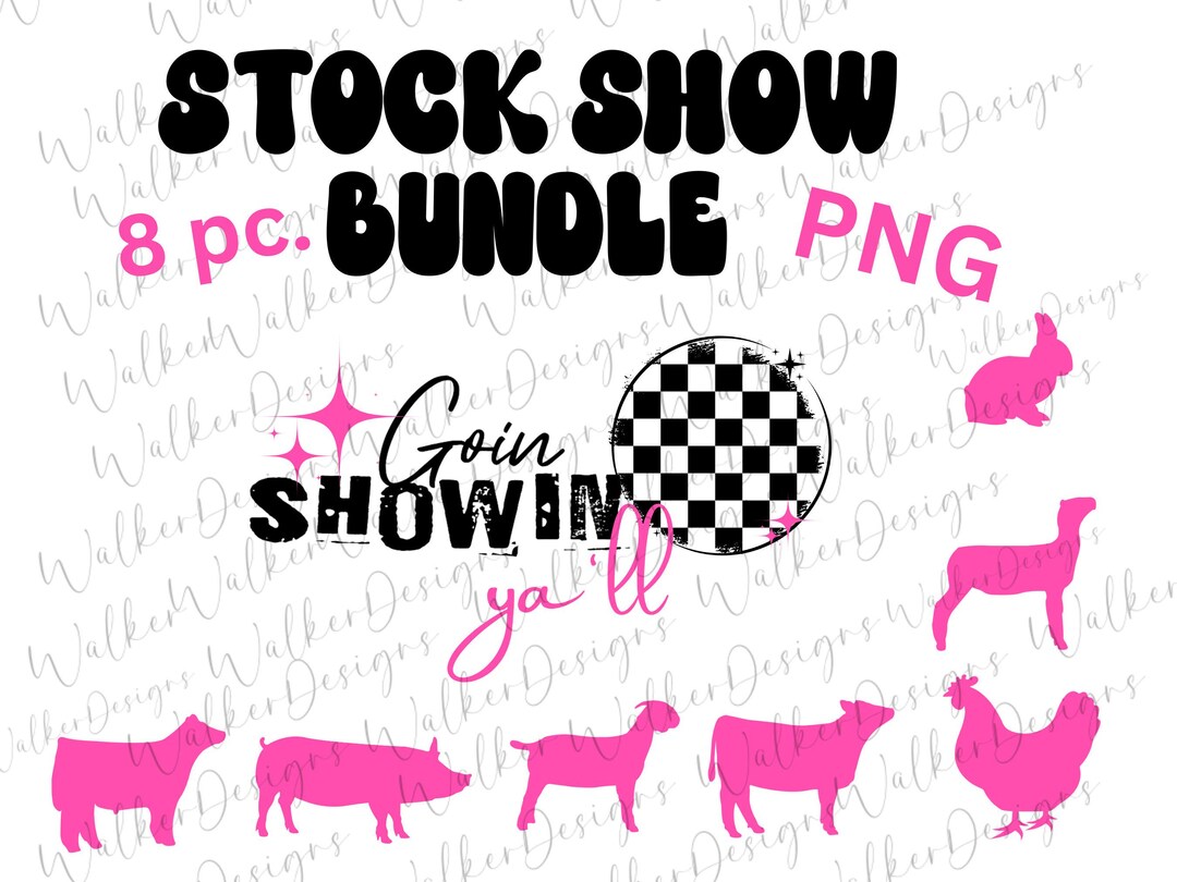 Stock Show Animals PNG Bundle, Livestock Designs (digital Download) - Etsy