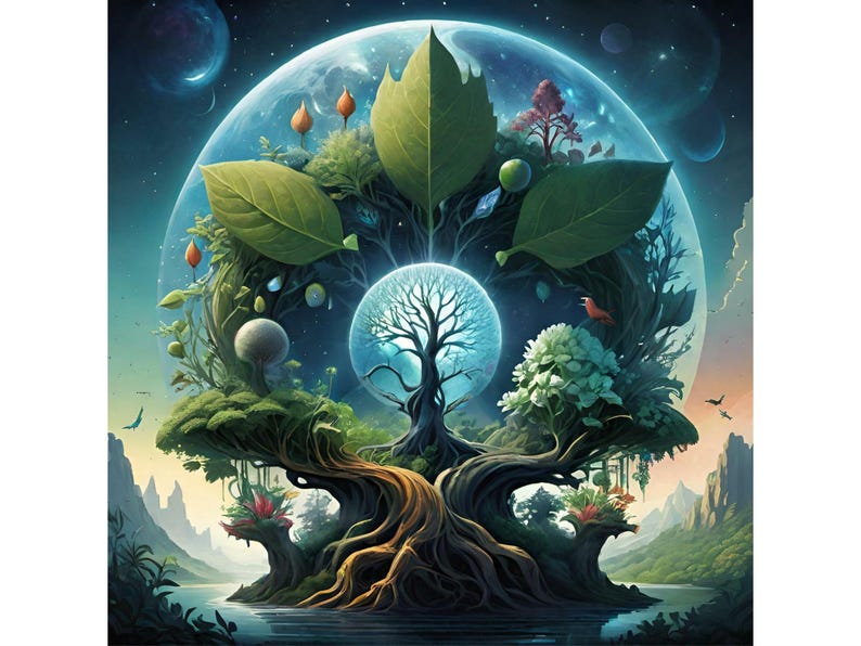 Enchanted Tree of Life – Digital Download | Nature-inspired Ai Fantasy ...