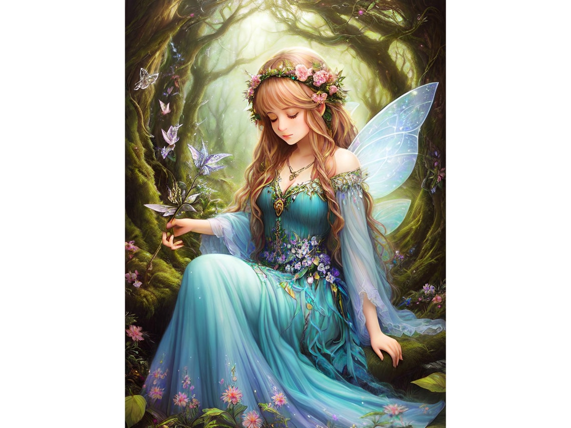 Forest Fairy, AI Artwork, Instant Download, Printable. - Etsy