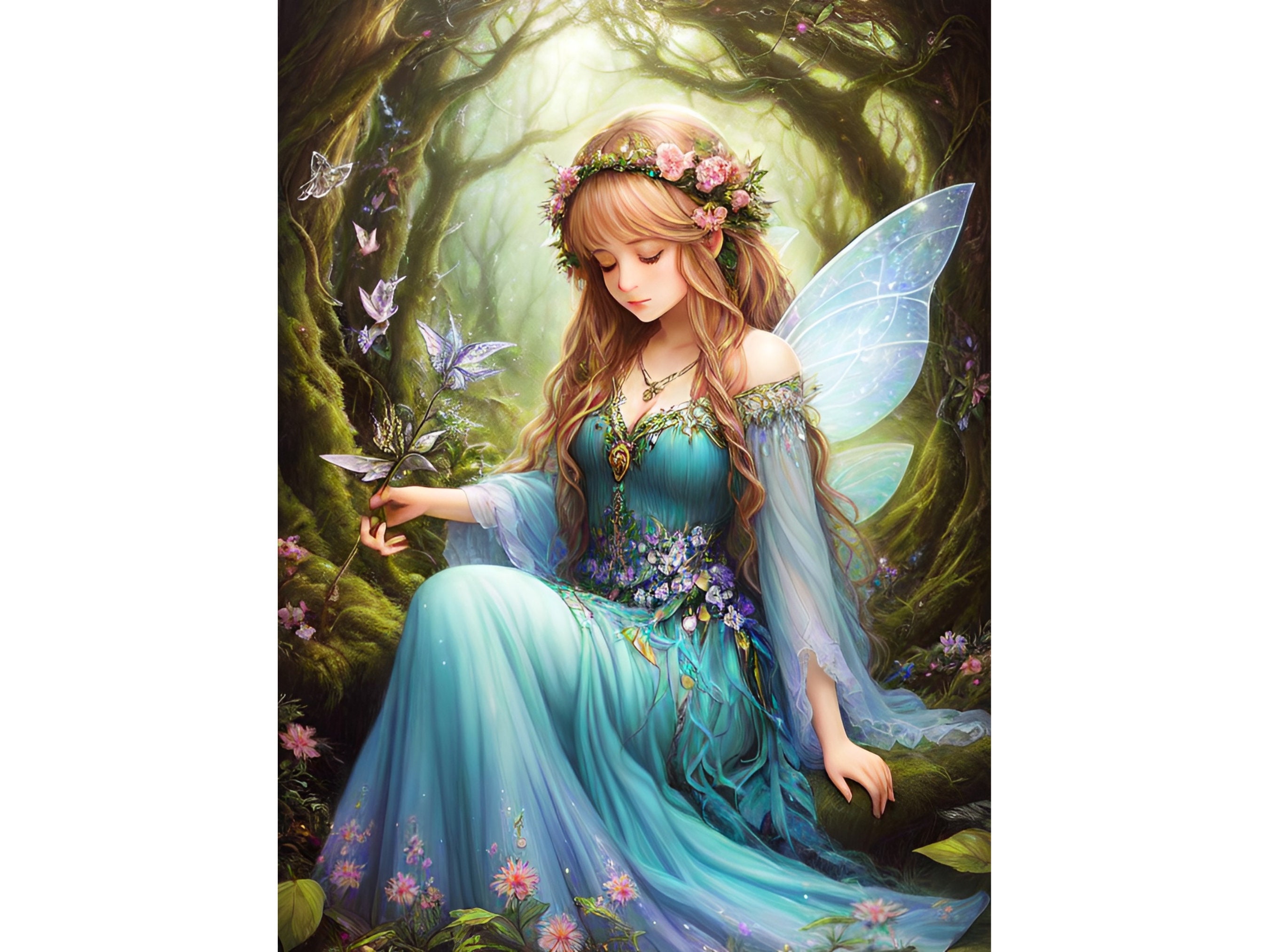 Forest Fairy, AI Artwork, Instant Download, Printable. - Etsy