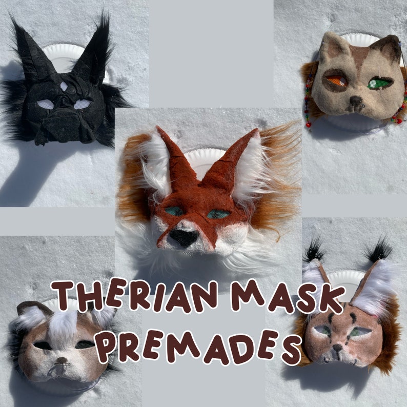 Therian Mask Premades (variations) - Etsy