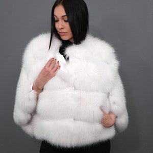 White Fox Fur Cape White Fox Fur Vest White Fox Fur Jacket White Fox ...