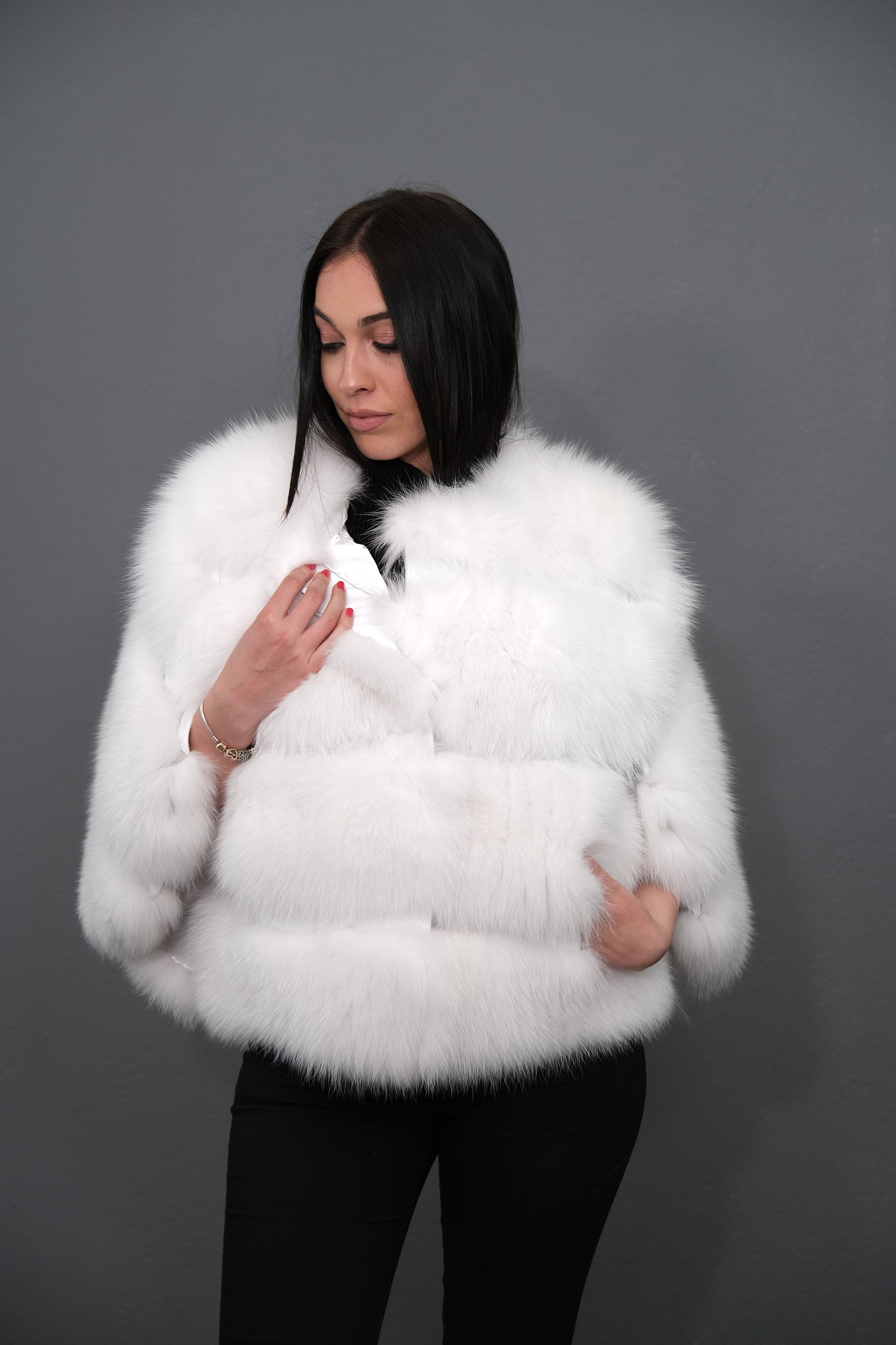 White Fox Fur Cape White Fox Fur Vest White Fox Fur Jacket White Fox ...