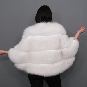 White Fox Fur Cape White Fox Fur Vest White Fox Fur Jacket White Fox ...