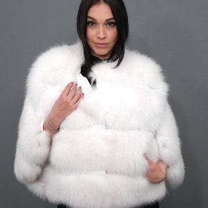 White Fox Fur Cape White Fox Fur Vest White Fox Fur Jacket White Fox ...