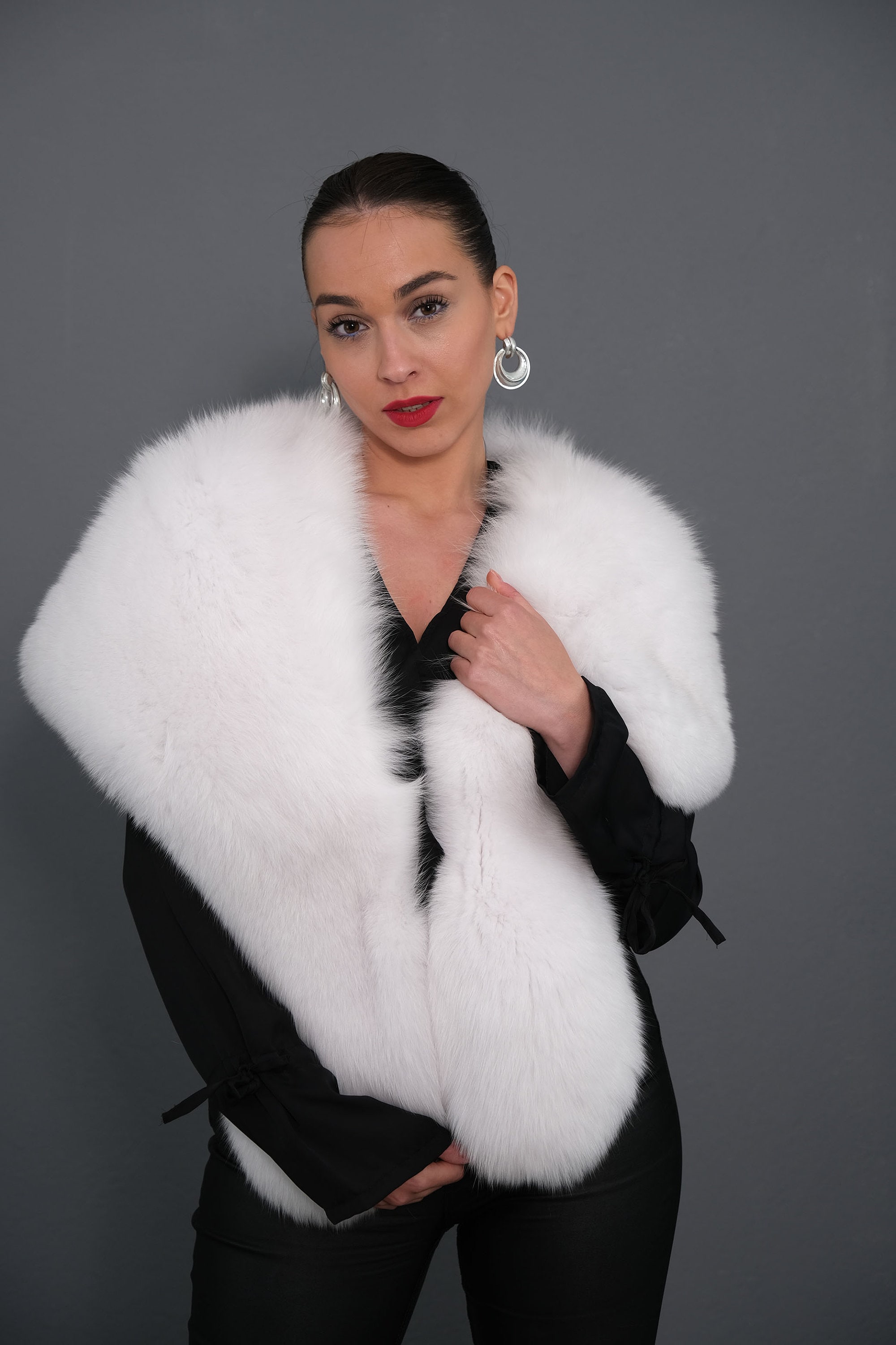 White Fox Fur Cape White Fox Fur Wrap White Fox Fur Jacket White Fox ...
