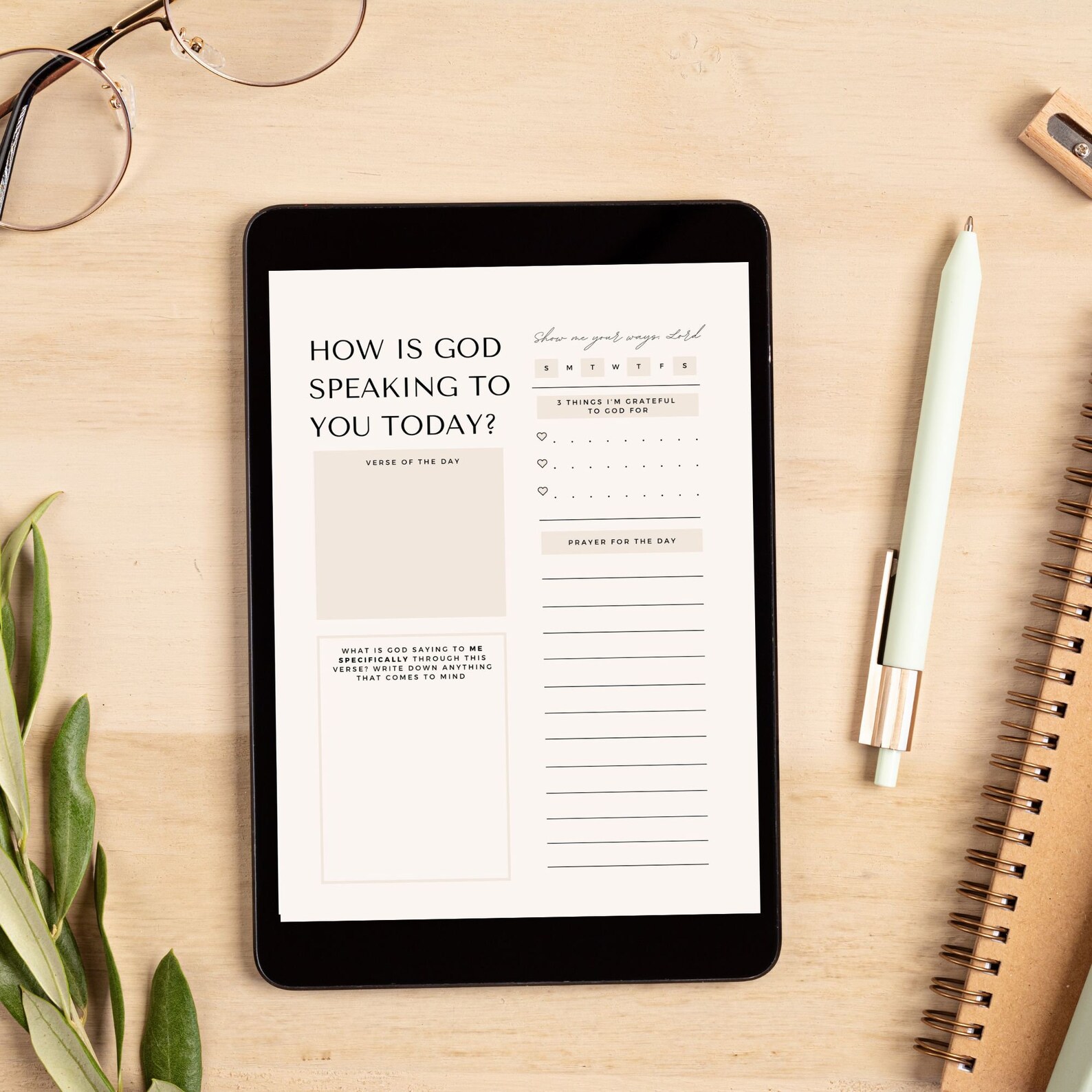 DAILY DEVOTIONAL / Bible Study Printables / Scripture Study Printable ...