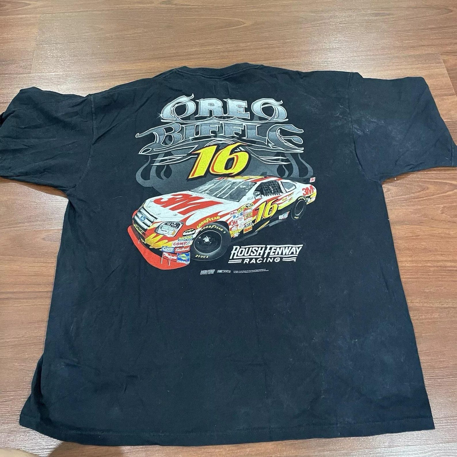 Vintage Greg Biffle Roush Racing 3M Black T-shirt B1 XXL - Etsy