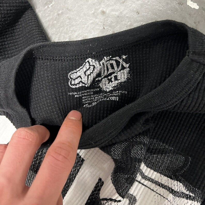 Y2k Vintage Fox Racing Racers Graphic Thermal Size Xl - Etsy