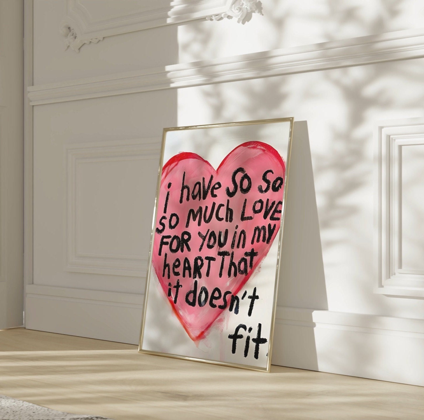 So Much Love, Printable Art, Lovers Poster, Aesthetic Poster, Kids Room ...