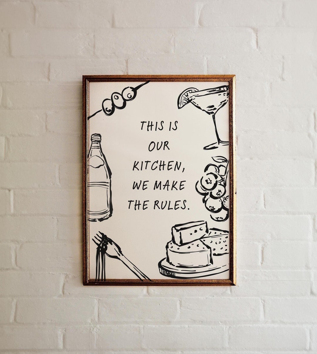 This is Our Kitchen Printable Trendy Kitchen Print Kitchen Wall Decor ...