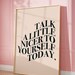 Talk Nicer Printable Wall Art Verbiage Wall Art Neutral Art Print ...