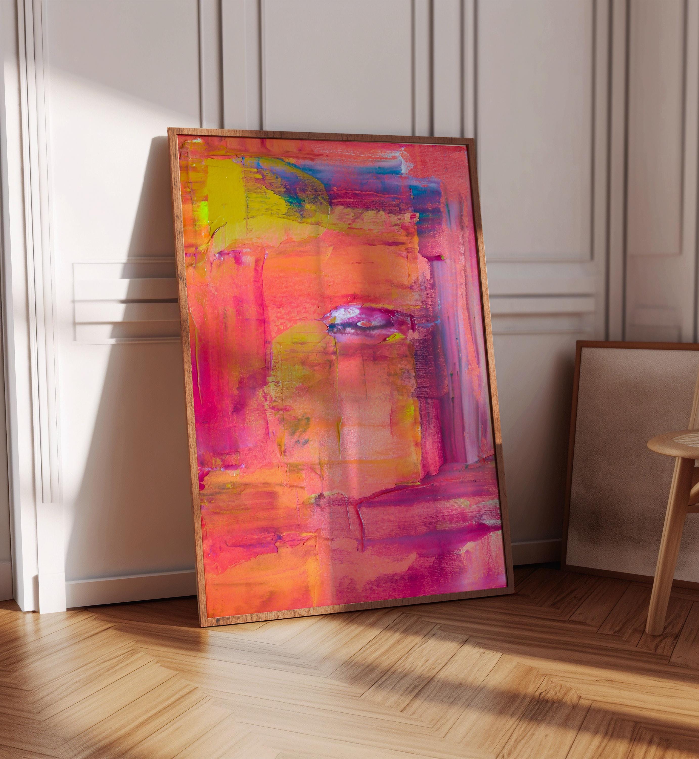 Colorful Paint Abstract Printable Colorful Abstract Aesthetic Print ...