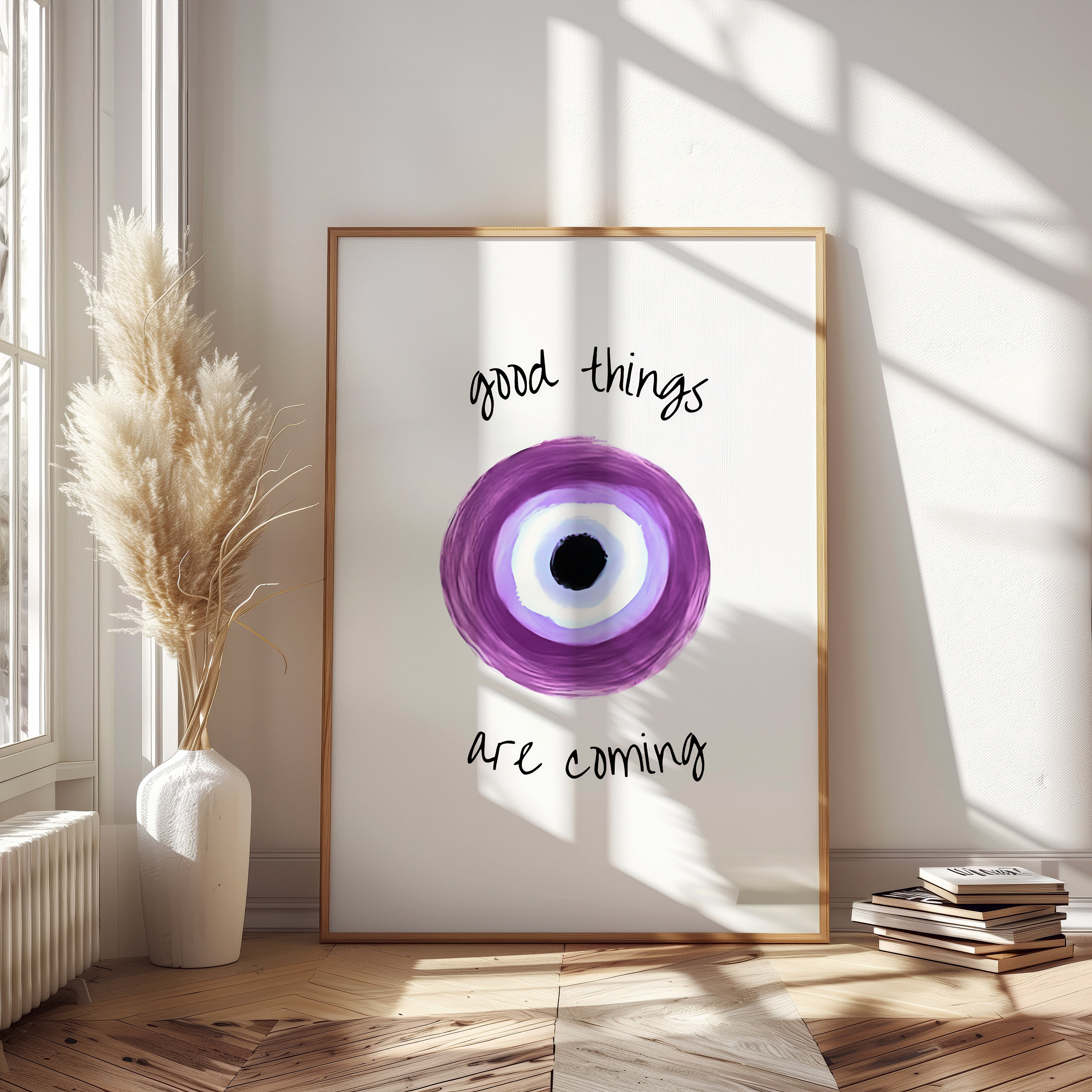 Good Things Evil Eye Printable Wall Art Evil Eye Wall Art Trending Art ...