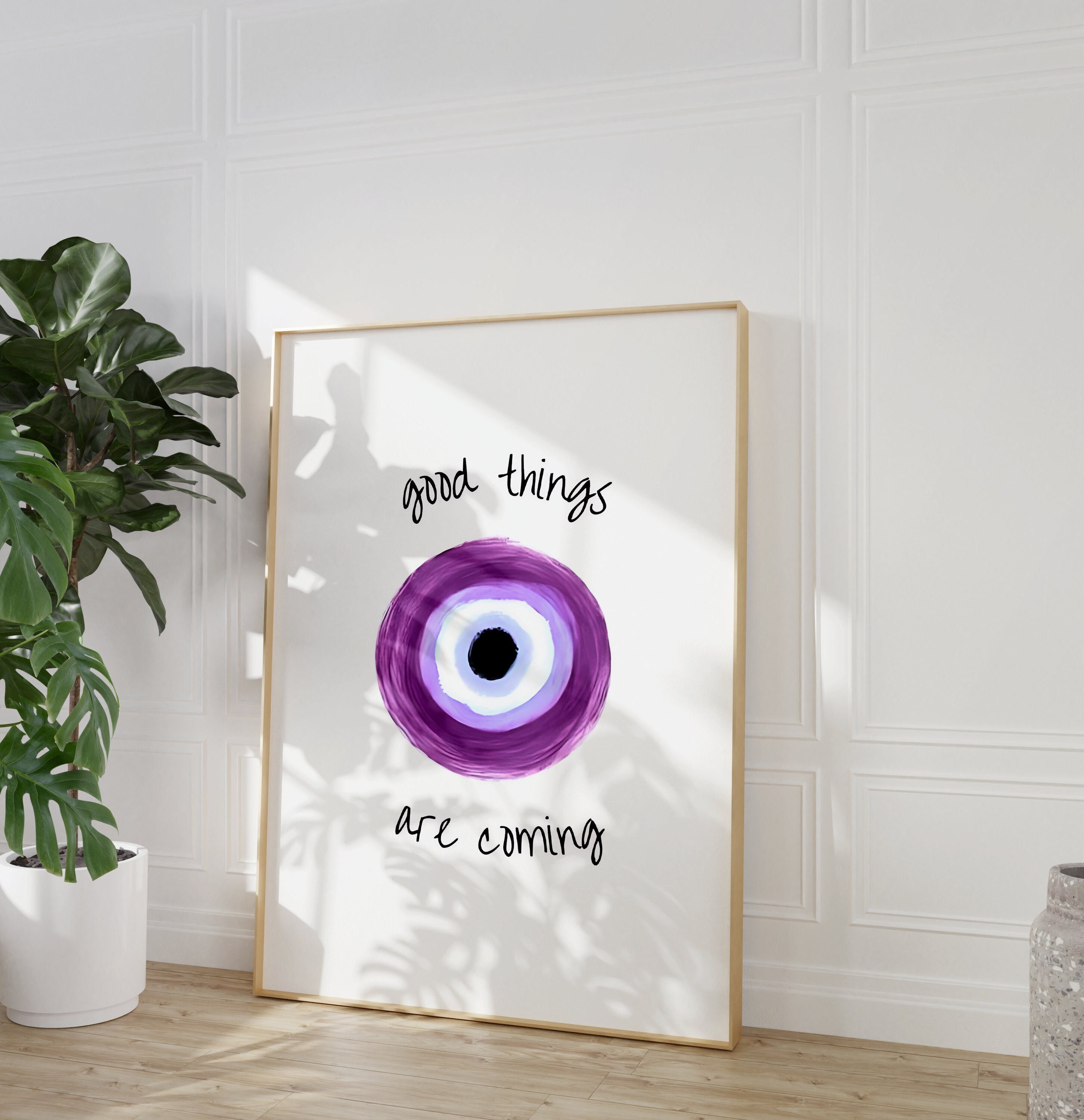 Good Things Evil Eye Printable Wall Art Evil Eye Wall Art Trending Art ...