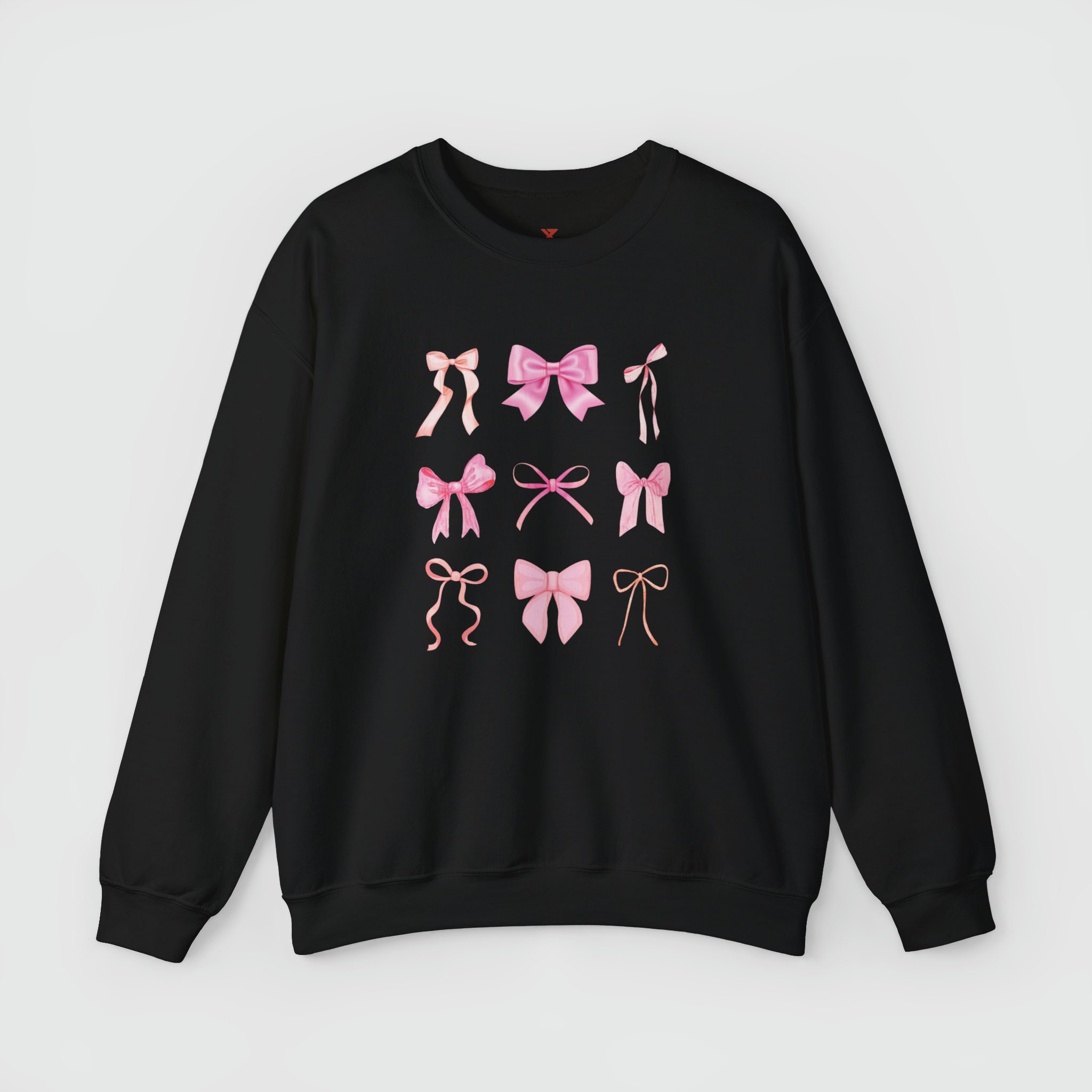 Pretty Pink Bow Crewneck Womens Pink Bow Sweatshirt Breast Cancer Awareness Etsy