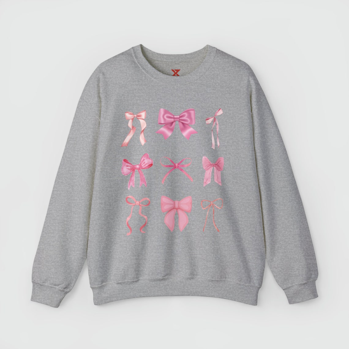Coquette Pink Bows Crewneck No Filter - Etsy
