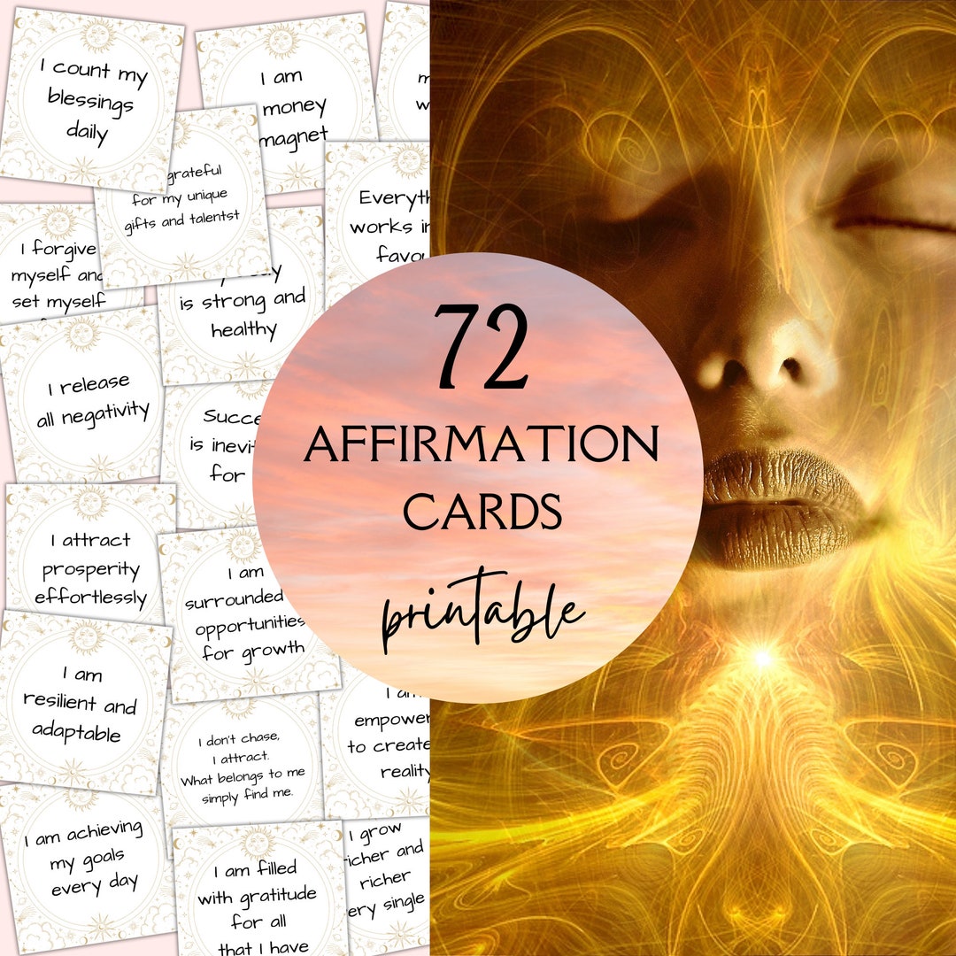 Printable Affirmation Cards, Positive Affirmation Cards, Positive ...