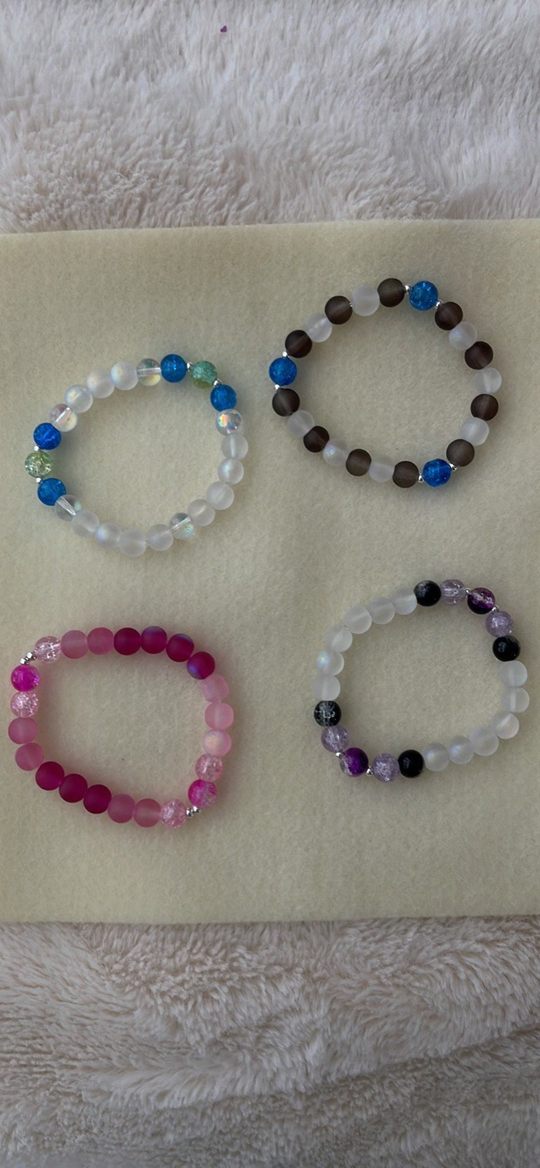 8mm Stretchy Custom Handmade Bracelets - Etsy
