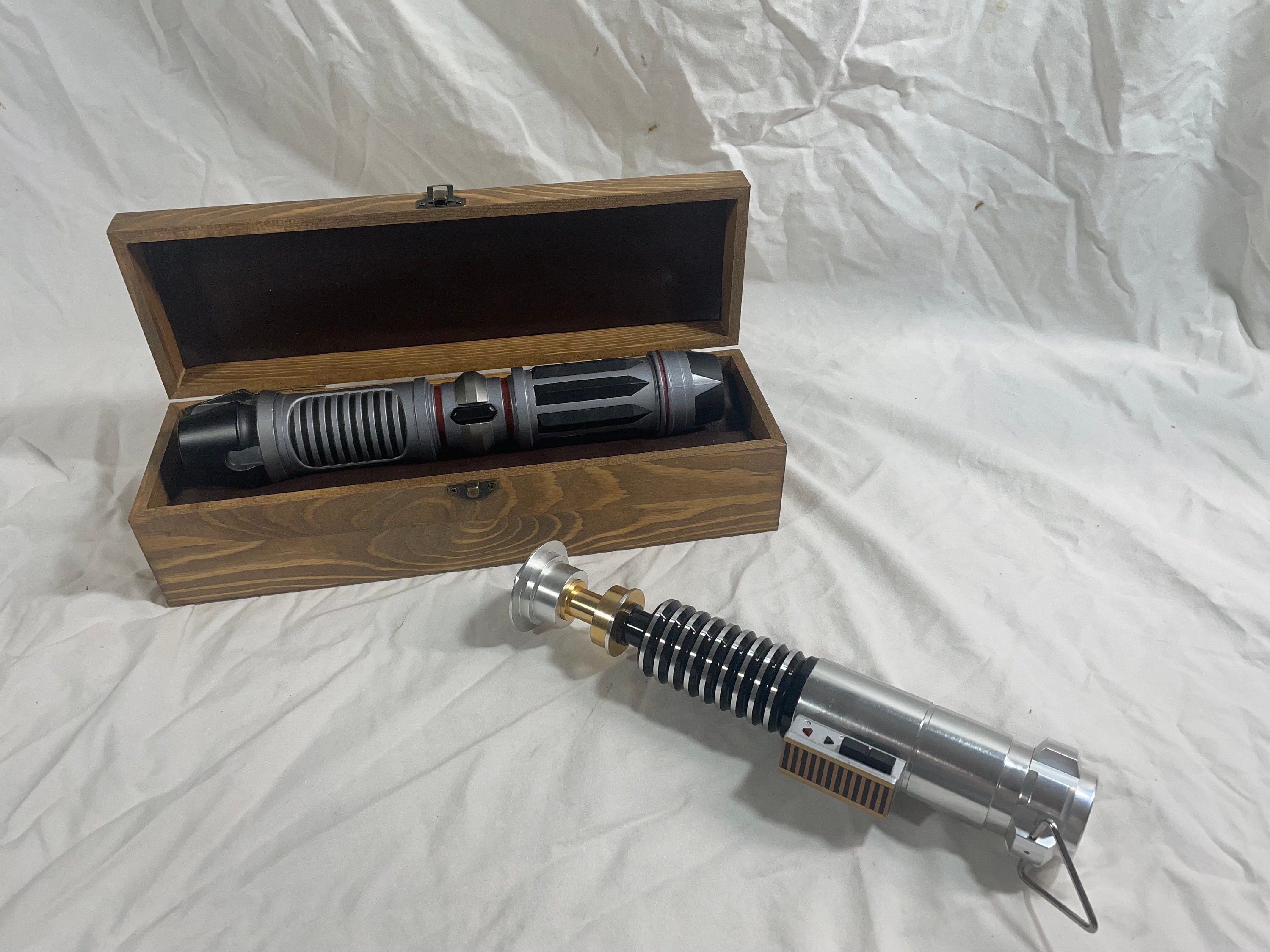 Wooden Lightsaber Boxes Star Wars Inspired - Etsy