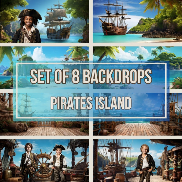 Pirate Ship Backdrop - Etsy