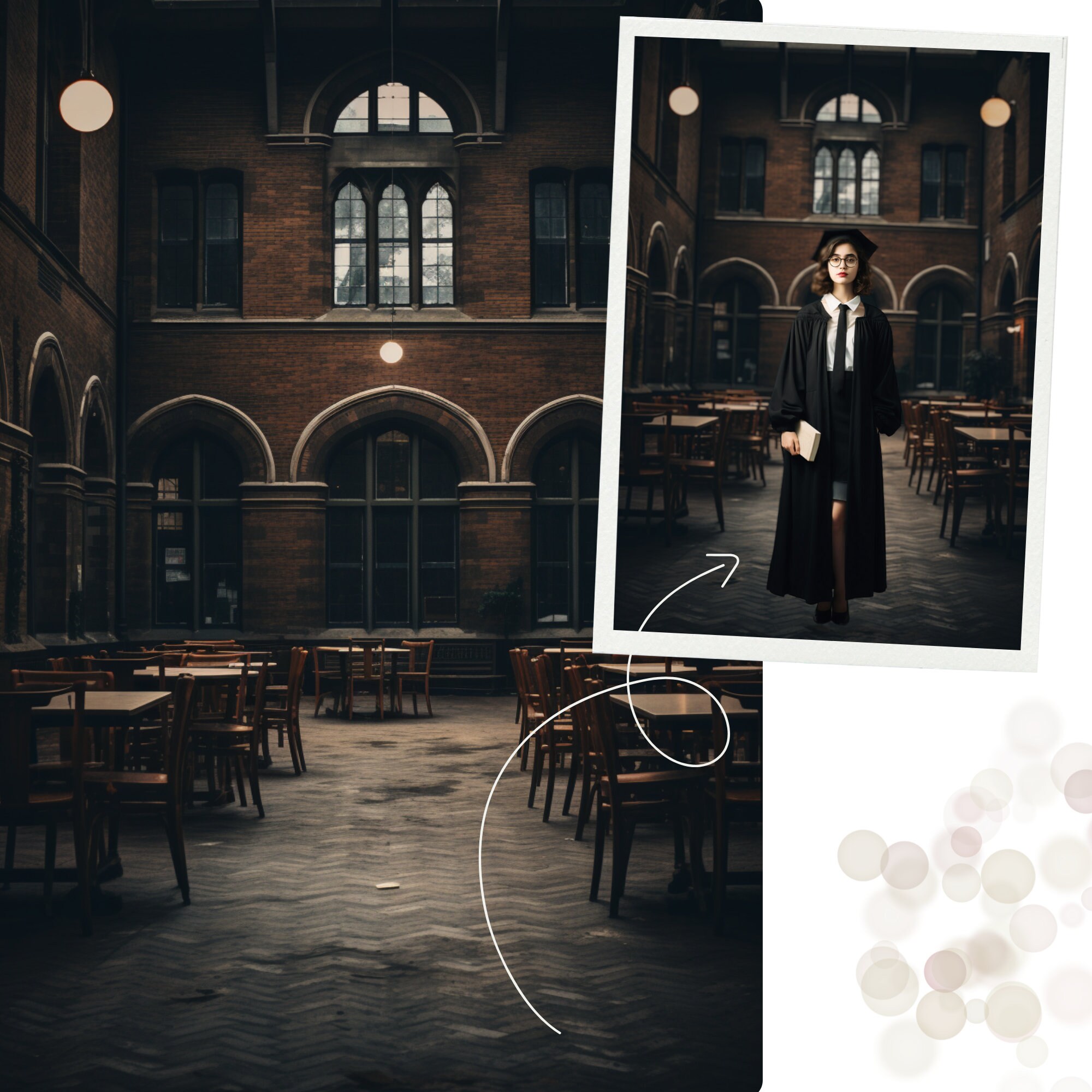 Set of 8 Dark Academia Backdrops | Photo Template, Digital Backdrop ...