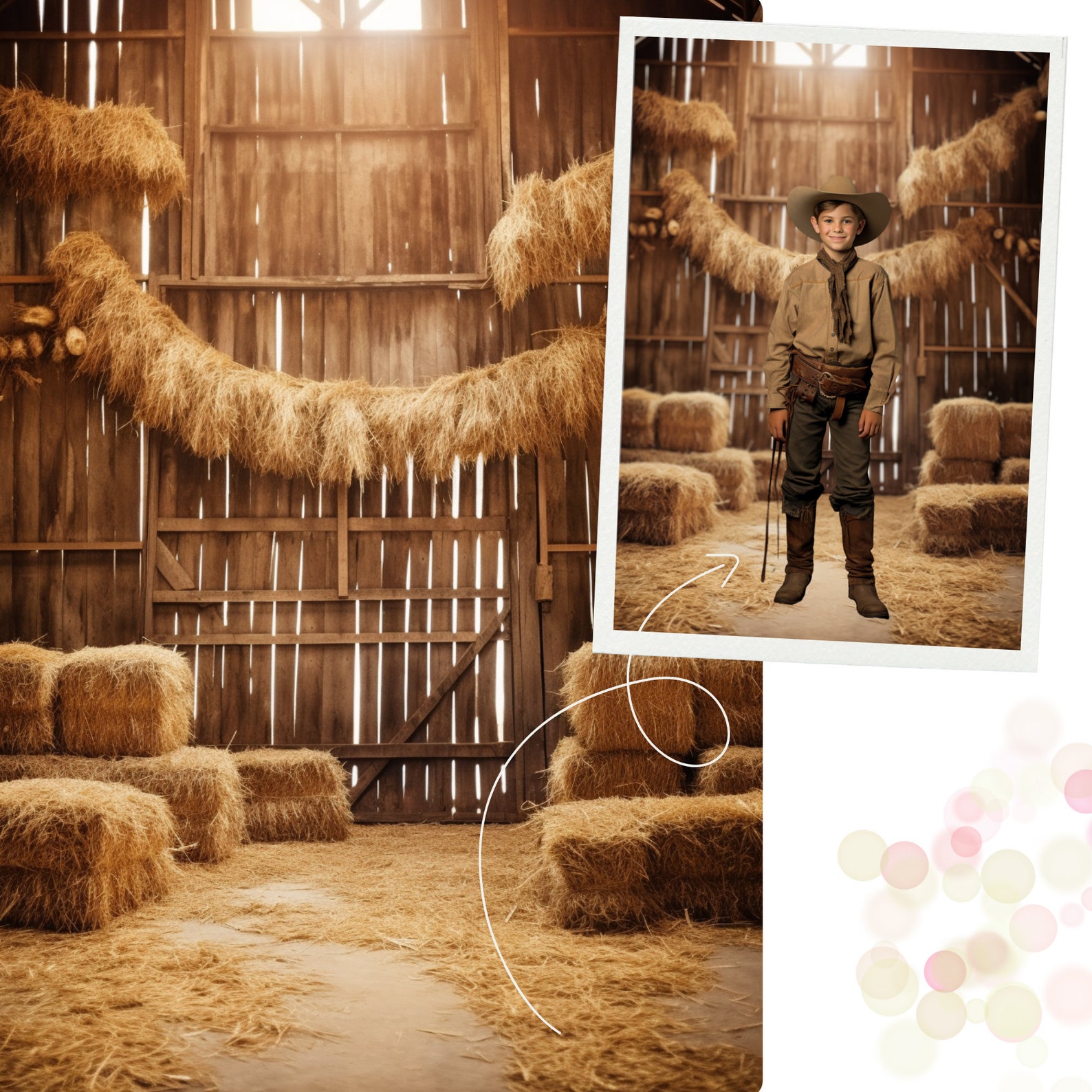 Set of 8 Rustic Barn Backdrops | Farmhouse Background, Photo Template ...