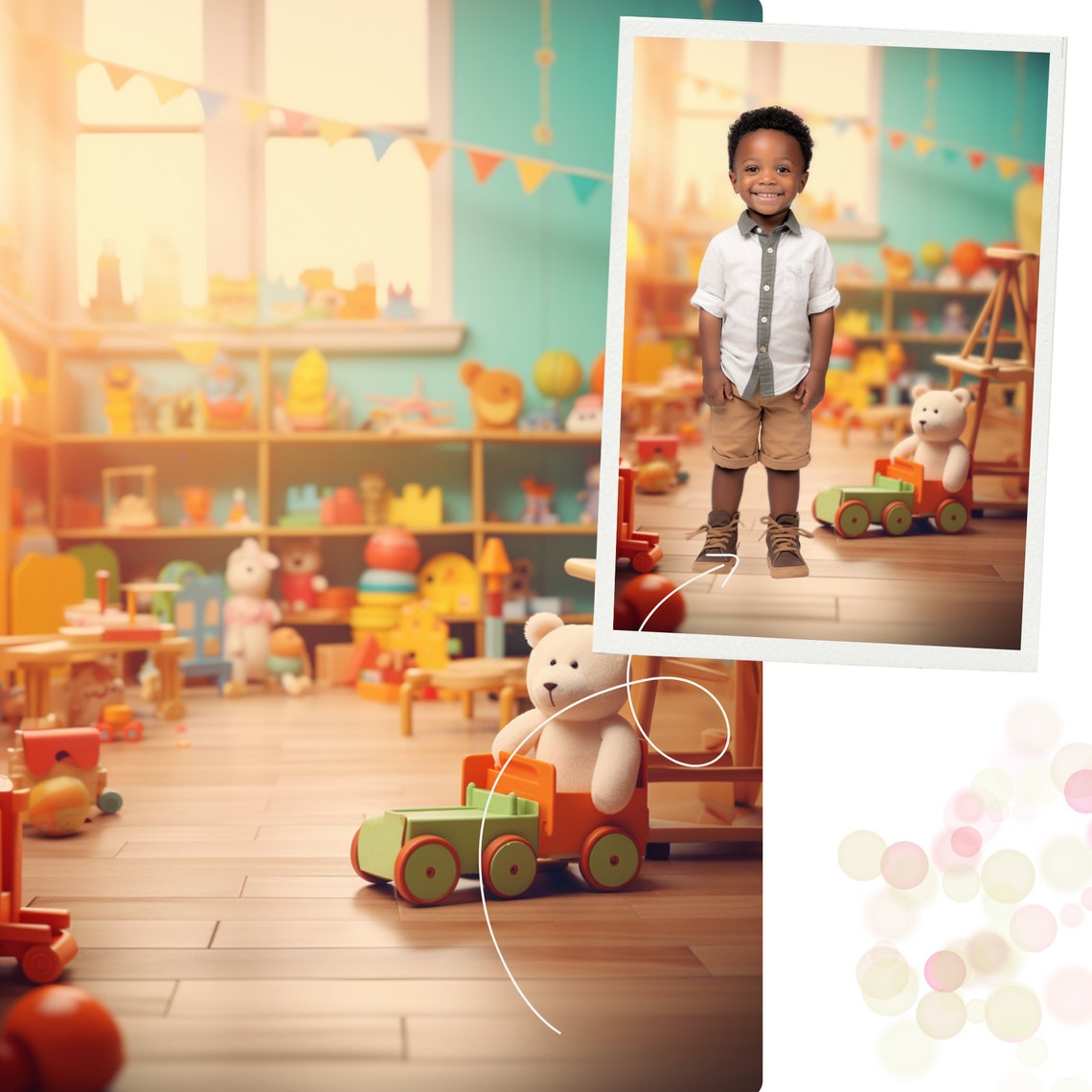 Set of 8 Kindergarten Backdrops | Photo Editing Template, Photoshop ...