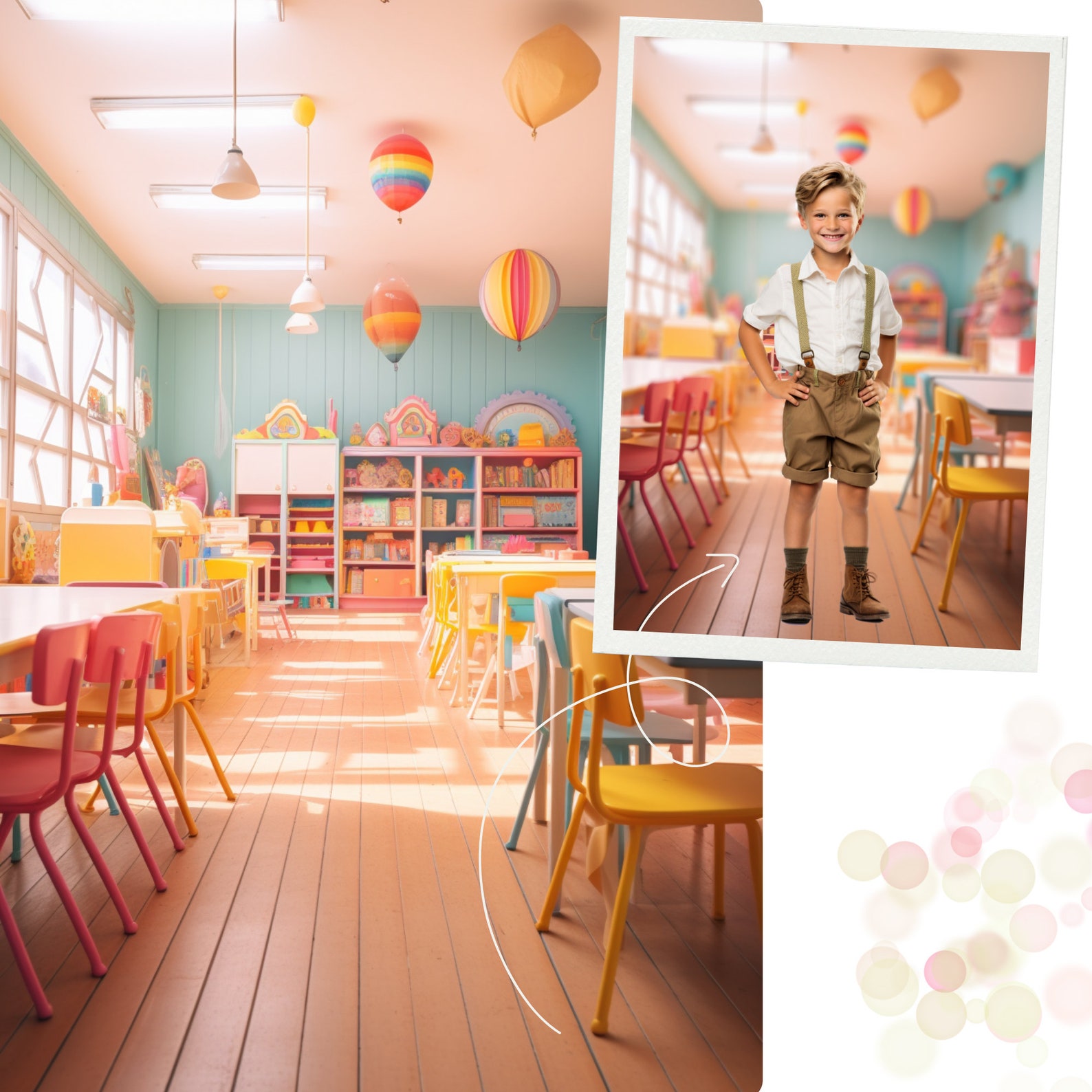 Set of 8 Kindergarten Backdrops | Photo Editing Template, Photoshop ...