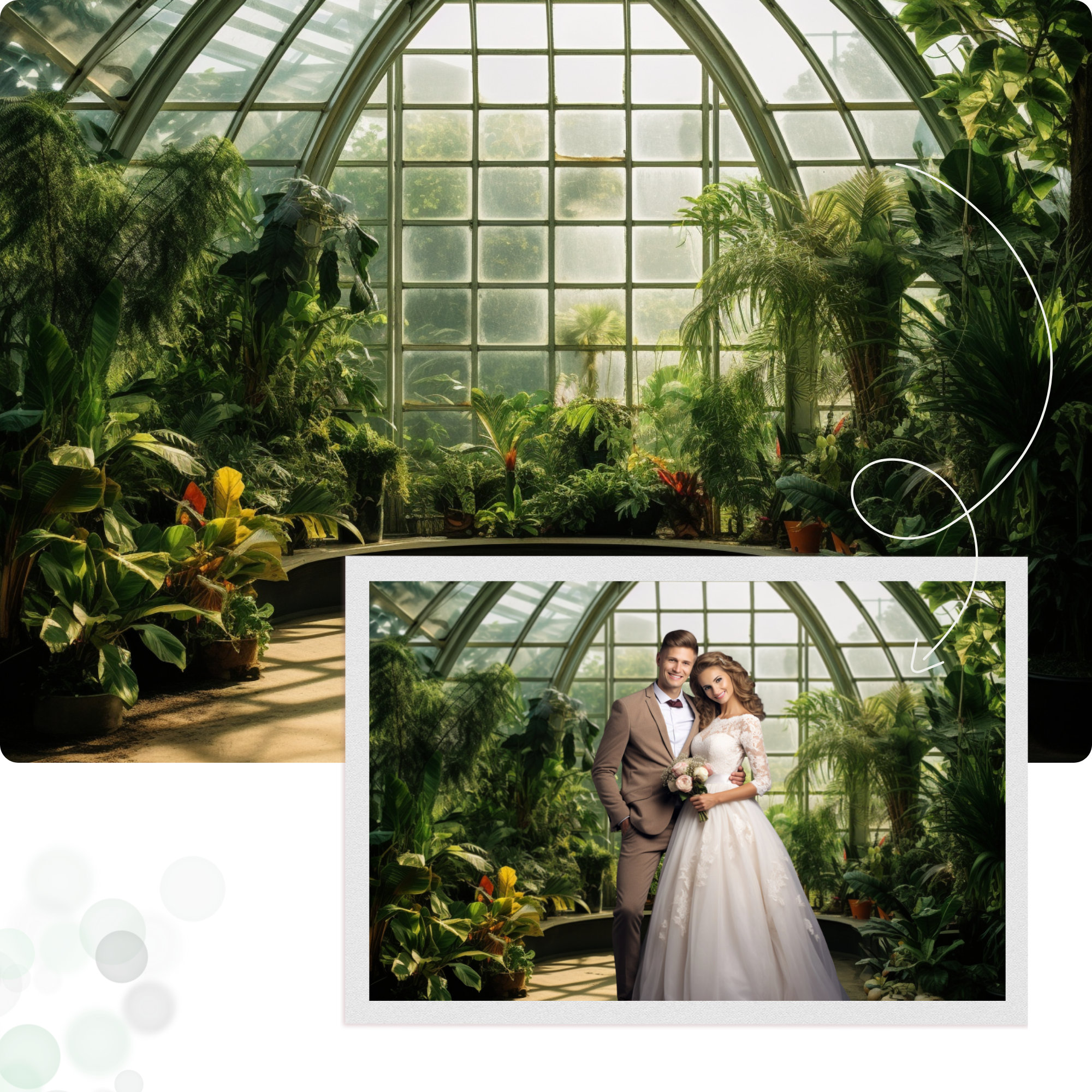 Set of 8 Greenery Interiors Backdrops | Photography Template ...