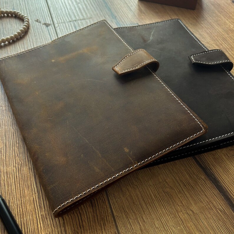 Leather A5 Notebook Cover Travelers Notebook Cover A5 Genuine Leather ...