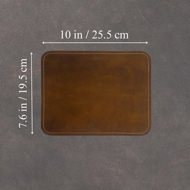 Engraved Leather Mousemat Genuine Leather Mousepad Custom Leather Mouse ...