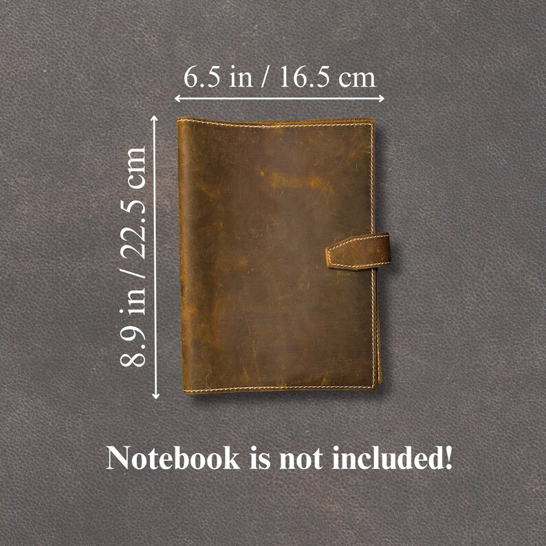 Leather A5 Notebook Cover Travelers Notebook Cover A5 Genuine Leather ...